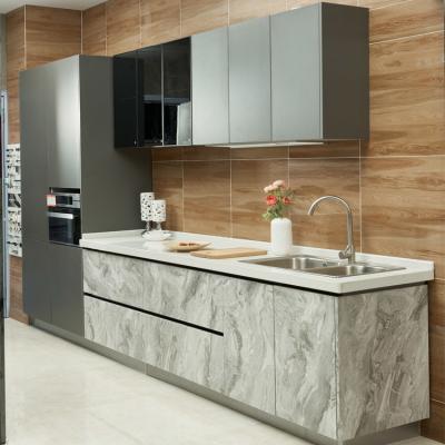 Cina L'armadio da cucina modulare ha messo gli armadi da cucina del PVC di Matte Kitchen Cabinets della lacca di MFC in vendita