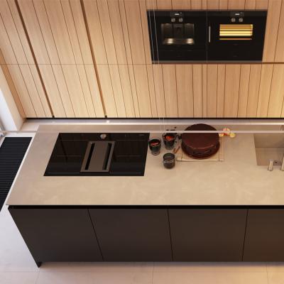 China Modern Hoog pvc polijst Acrylkeukenkasten Vriendschappelijke Eco Te koop