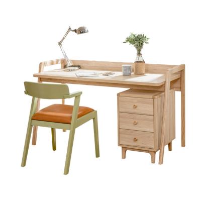 China MDF Family Room Storage Cabinets Solid Wood Study Desk Table for sale