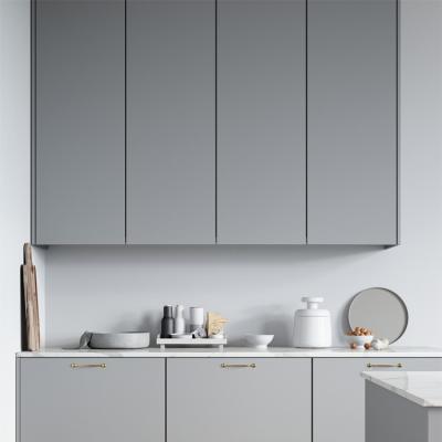Cina Bianco alla moda minimalista moderno di falegnameria dell'Italia degli armadi da cucina del PVC in vendita