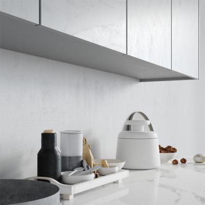 Cina Bianco alla moda minimalista moderno di falegnameria dell'Italia degli armadi da cucina del PVC in vendita