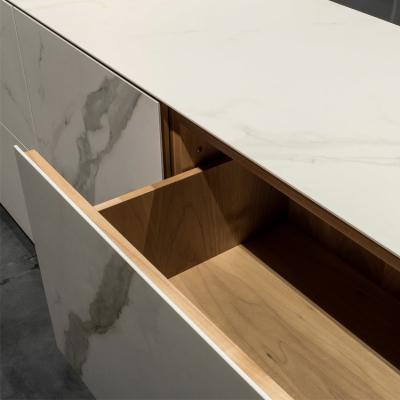 China Royal Style Membrane PVC Kitchen Cabinets PVC Board Cabinet for sale
