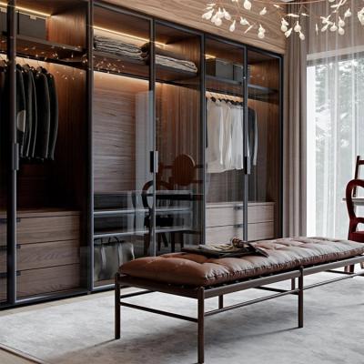 Cina L'accento durevole di Garderobe della mobilia della camera da letto collega i gabinetti moderni del guardaroba in vendita