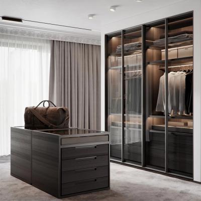 Cina L'accento durevole di Garderobe della mobilia della camera da letto collega i gabinetti moderni del guardaroba in vendita