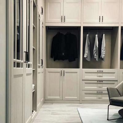 China Moderner Möbel-Kabinett-Kleiderschrank-Weg im Glasgarderoben-Schlafzimmer-Wandschrank zu verkaufen