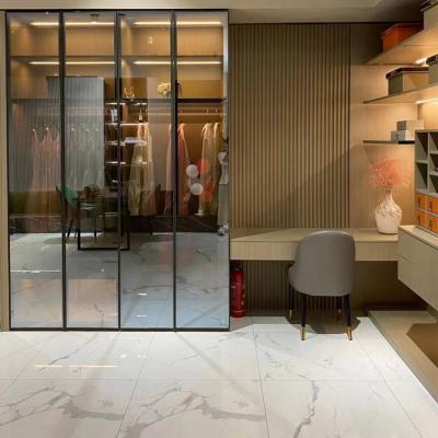 China Moderner Möbel-Kabinett-Kleiderschrank-Weg im Glasgarderoben-Schlafzimmer-Wandschrank zu verkaufen