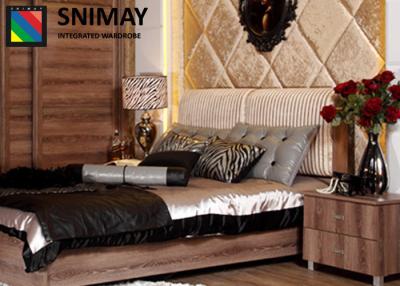 China Eco Modern Luxury European Classical Dark Wooden Beds for House , Hotel for sale