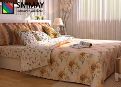 China Custom Made Modern Wooden Beds With Drawers , White Wooden Double Bed for sale