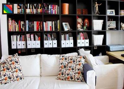 China Large Dark Wood Living Room Storage Cabinet Furniture With Sofa For Home / Hotel for sale