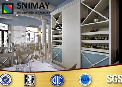 China White big Corner Wine Bar Cabinet furniture , wine storage shelves for sale