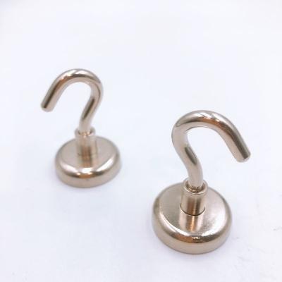 Cina Ricoperta di nichel Magnete per gancio di neodimio NdFeB Magnete per gancio di metallo in vendita
