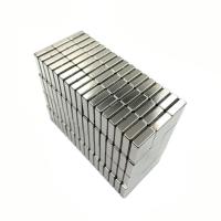 China Rectangular Flat Bar Magnets Rare Earth Block 30SH-45SH ISO14001 Certified for sale