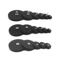 China Customized Pull Force Rubber Coating Magnet Magnetic In Black Color for sale