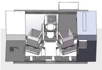 Quality Swing Angle Three Sided Cnc Multi Boring Machine Lathe 4000KG for sale