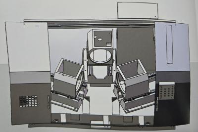 China PLC Swing Angle 3 Sided Multi Hole Drilling Machine φ295mm for sale