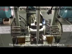 3 Sided Drilling And Tapping Machine PLC System Tapping Drill Press