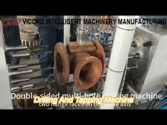 High-precision double-sided multi-hole CNC drilling and tapping machine