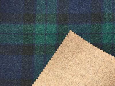 Cina Lato amichevole del doppio del tessuto del plaid di tartan della pelle per lettiera YF15626 stabilito in vendita