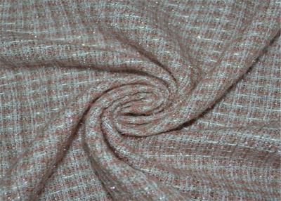 China 450g/M White And Pink Fabric  , Washable Tweed Fabric For Autumn for sale