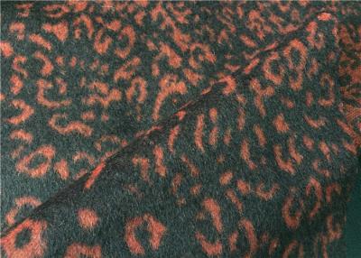 China F9123 Leopard Print Tweed Wool Fabric For Coats Blended 57/58 Inch for sale