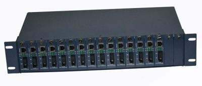 China Unmanaged Gigabit Media Converter 17Slots Rack Chassis for sale