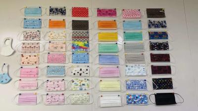 China Manufacturer directly sell 3 layer face mask colorful designs cute Children face mask for kinds for sale
