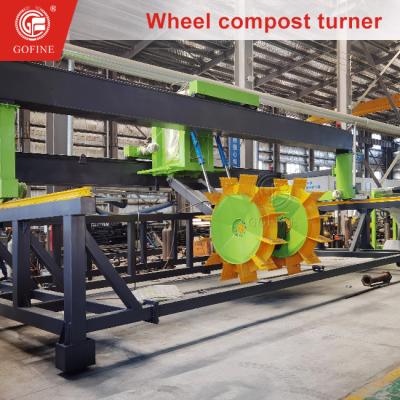 China Customized Paddle Compost Turner Machine For Organic Fertilizer Production for sale