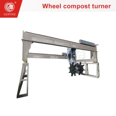 China Wheel Type Organic Fertilizer Composting Equipment for Chicken Droppings for sale