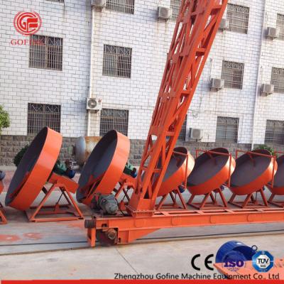 China 1-2T/H NPK Fertilizer Production Line / Disc Granulator Ball Making Machine for sale