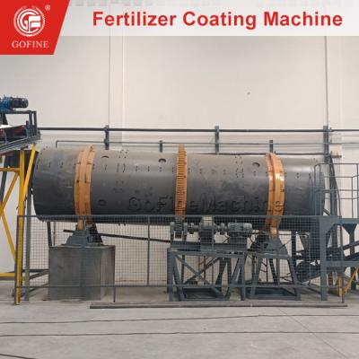 China Liquid Spray Rotary Drum Fertilizer Coating Machine  0.1mm-1.5mm Coating Thickness for sale