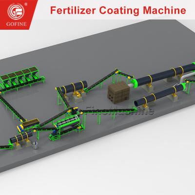 China Controlled Release Fertilizer Organic Compound Fertilizer Coating Production Line for sale