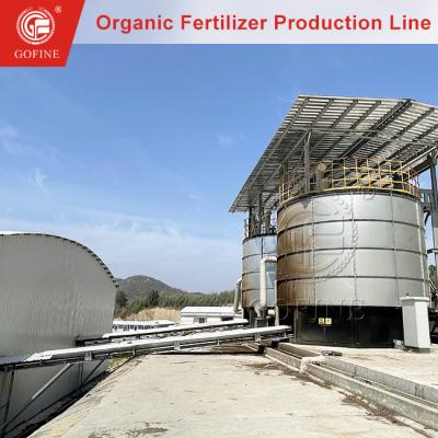 China Chicken Manure Powder Organic Fertilizer Production Line for sale