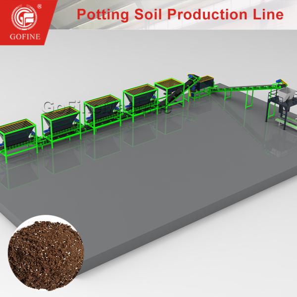 Quality Automatic Seed Starting Mix Potting Mix Mixing Pack Production Line for sale