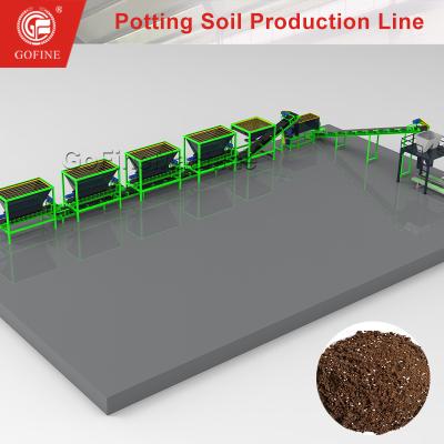 China Continuous Germination Mix Production Line Soil Mixing System for sale
