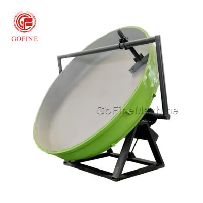 China PLC Control System Pan Disc Organic Fertilizer Granulator Equipment Arc Shaped for sale