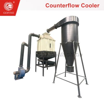 China Chicken Manure Organic Fertilizer Counter Flow Pellet Cooler for sale