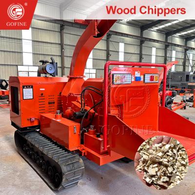 China Gofine Machine Commercial Electric Wood Chipper Tree Branch Shredder for sale