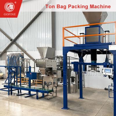 China Open Mouth Fibc Bags Dumping Station Water Soluble Fertilizer Filling Weighing Bagging Equipment for sale