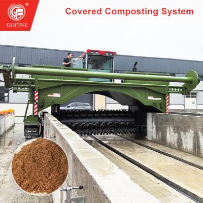 China Agricultural Machine MSW Food Waste Membrane Cover Compost System for sale