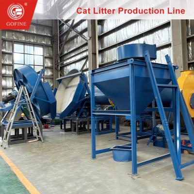 China 1TPH Cat Litter Line with High Precision Dosing for Small Scale Startup for sale