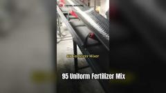 BB fertilizer mixing machine at the work site.