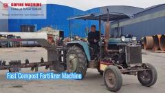 High-quality tractor-drawn compost turner organic fertilizer making machine
