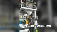 High‑Speed Industrial Bag Sealing Machine, Perfect Matching for Fertilizer Packaging Line