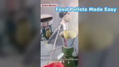 Small poultry animal feed pellet machine feed processing line