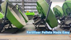 Wet Way Disc Organic Fertilizer Granulator With Automatic Material Feeding System