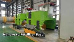 Mobile chicken manure composting fermentation organic fertilizer making machine