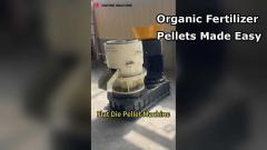 Large Output Ring Flat Die Pellet Processing Machine Organic Fertilizer Granulating Machine