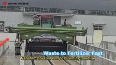 Film-covered aerobic fermentation composting machine