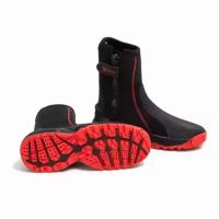 China Quick Drying Waterproof Dive Boots 5MM Rubber Orange Warm And Comfortable for sale