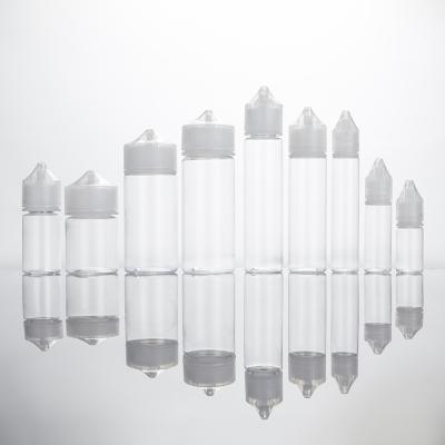China 60ml Plastic Screw Top Bottles Tamper Proof PET E Liquid Dropper Bottle for sale
